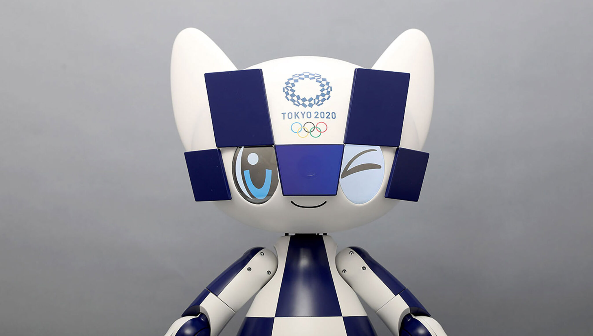 Miraitowa, the mascot-type robot developed by Toyota Motor Corporation ...